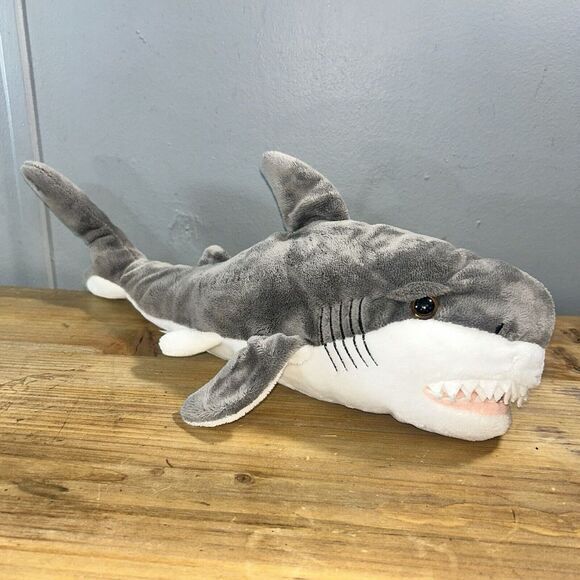 Toys | 15 Shark Week Grey Plush Great White Stuffed Dan Dee Animal Fish ...